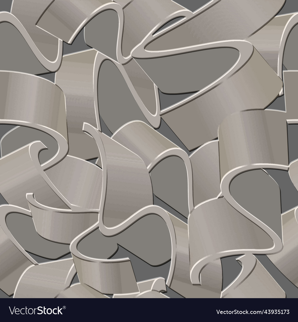 Surface 3d waves seamless pattern embossed 3d Vector Image