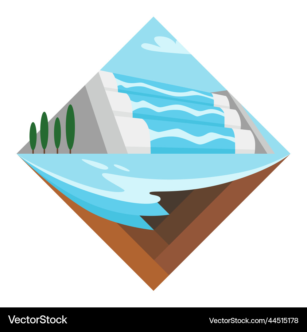 Generation energy type icon power station sign Vector Image