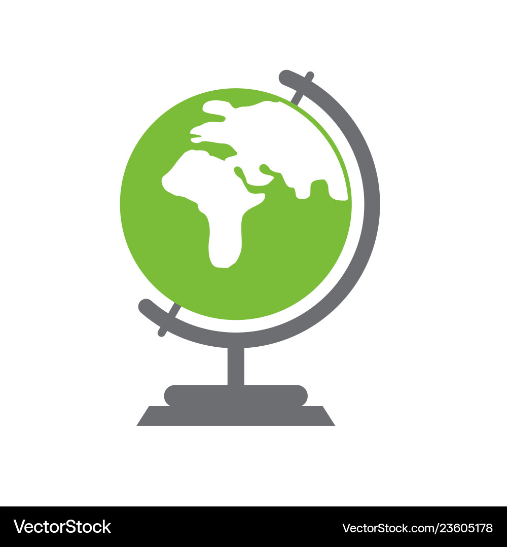 Geography icon on white background for graphic Vector Image
