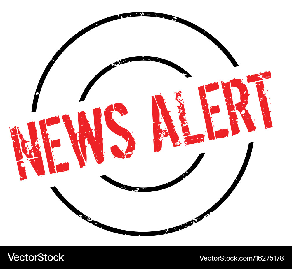 News alert rubber stamp Royalty Free Vector Image