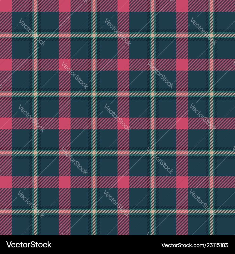 Classic tartan merry christmas seamless patterns Vector Image