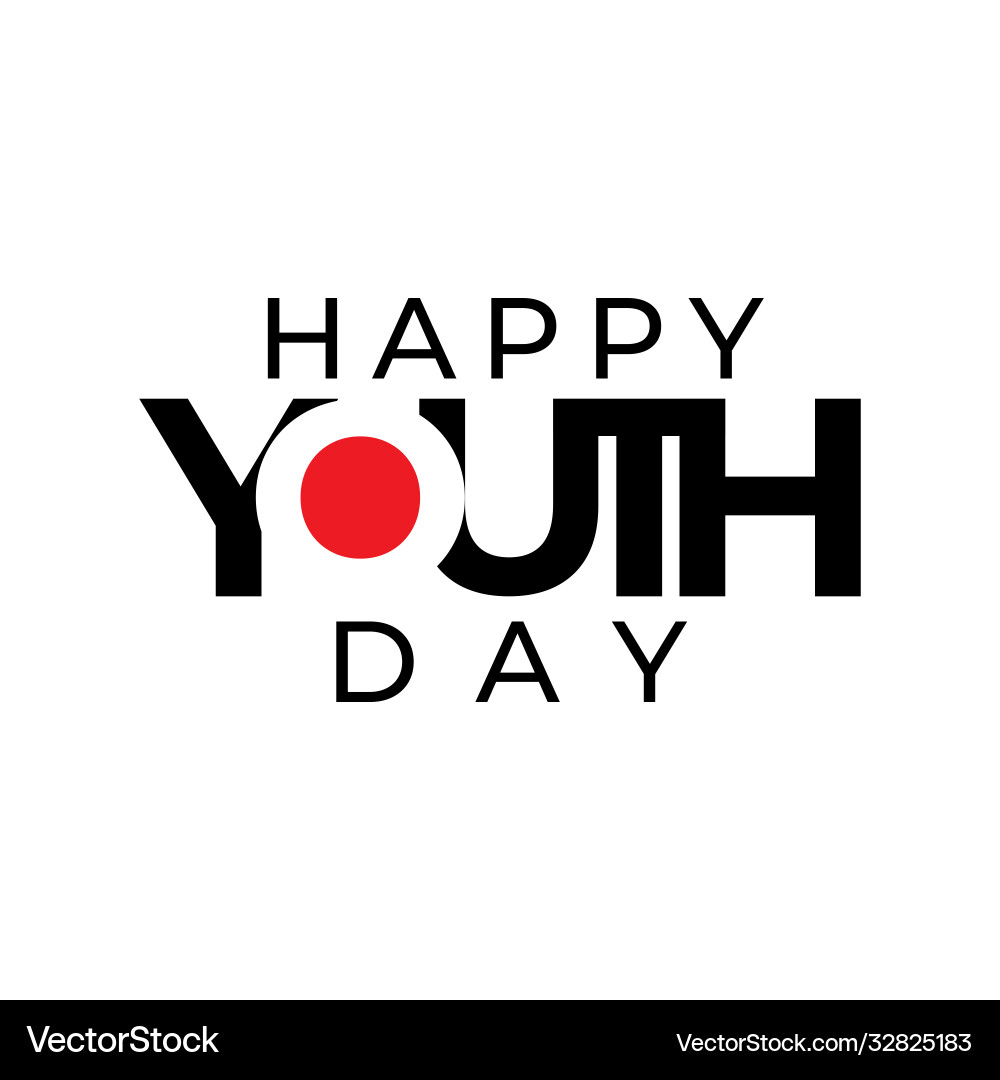 Design for celebrating youth day event Royalty Free Vector