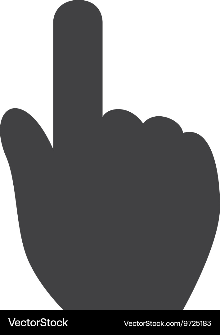 Gesture with fingers icon human hand design Vector Image