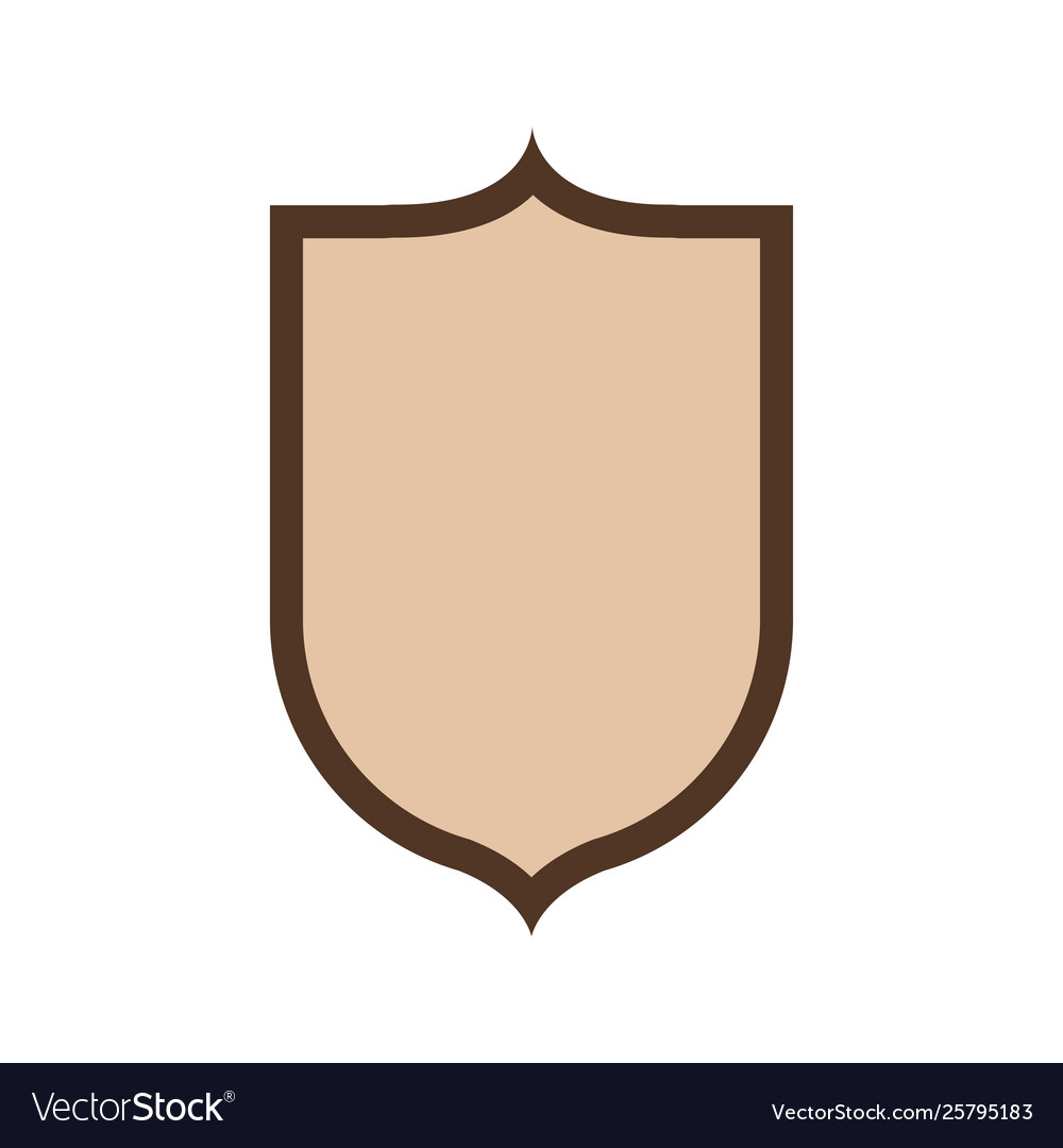 Isolated shield label design Royalty Free Vector Image