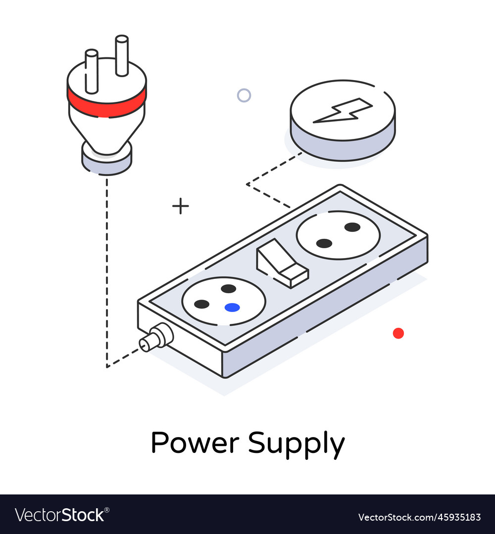 Power supply Royalty Free Vector Image - VectorStock