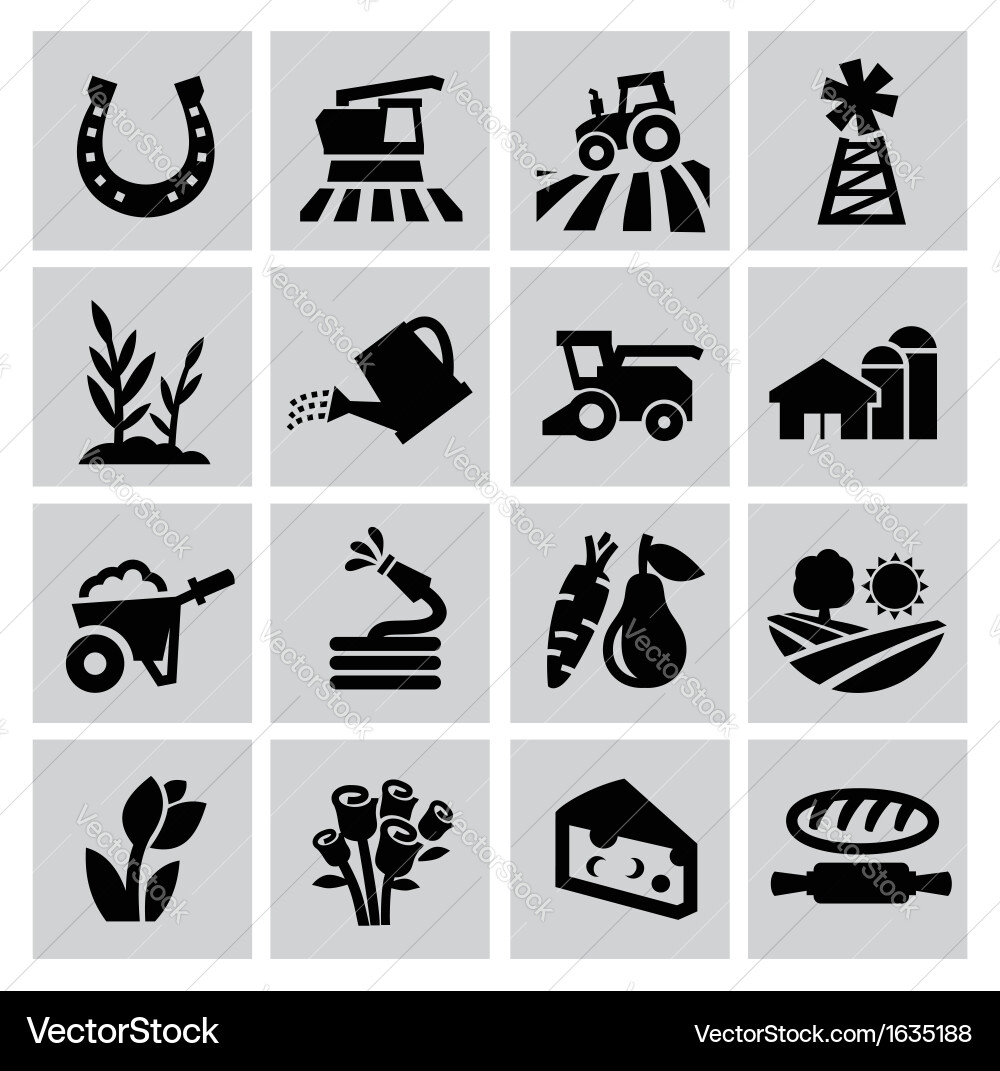 Agriculture and farming Royalty Free Vector Image