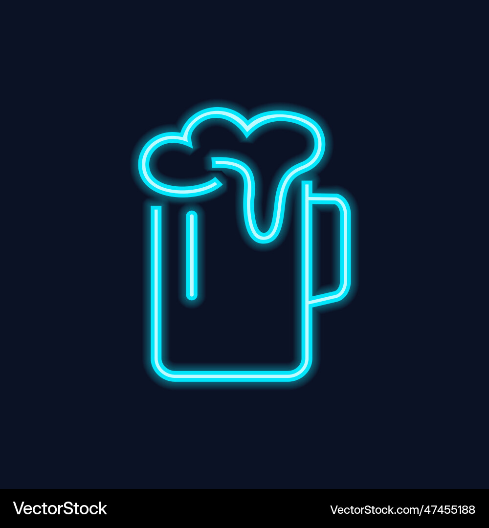 Beer mug as pub symbol icon Royalty Free Vector Image