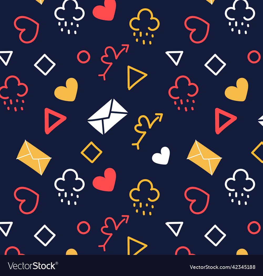 Chat pattern Royalty Free Vector Image - VectorStock