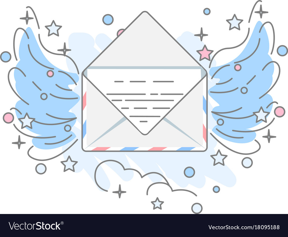 Flat icon message Royalty Free Vector Image - VectorStock
