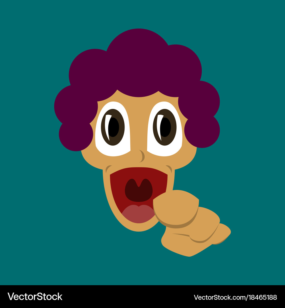 Flat icon on theme humor loudly laughing Vector Image