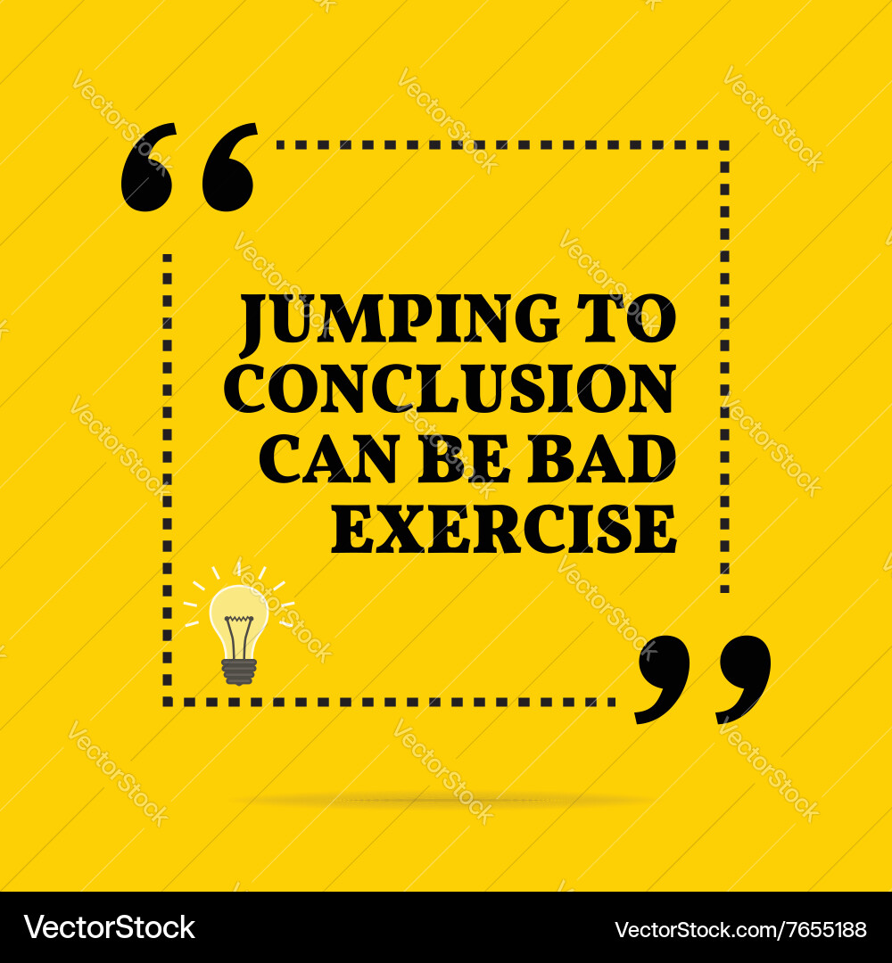 Inspirational motivational quote jumping Vector Image