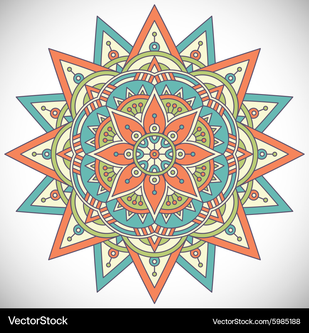 Mandala Royalty Free Vector Image - VectorStock