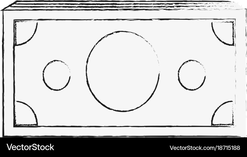 Money bills isolated Royalty Free Vector Image