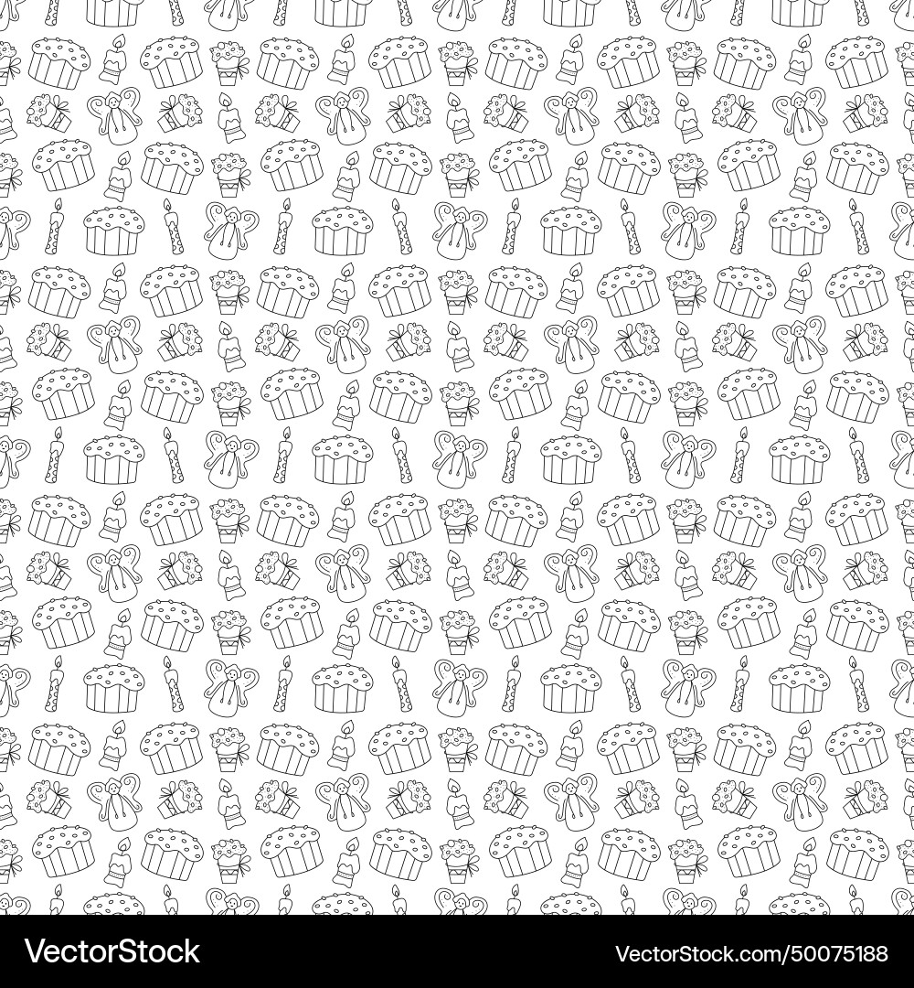 Seamless pattern with funny easter chicks Vector Image
