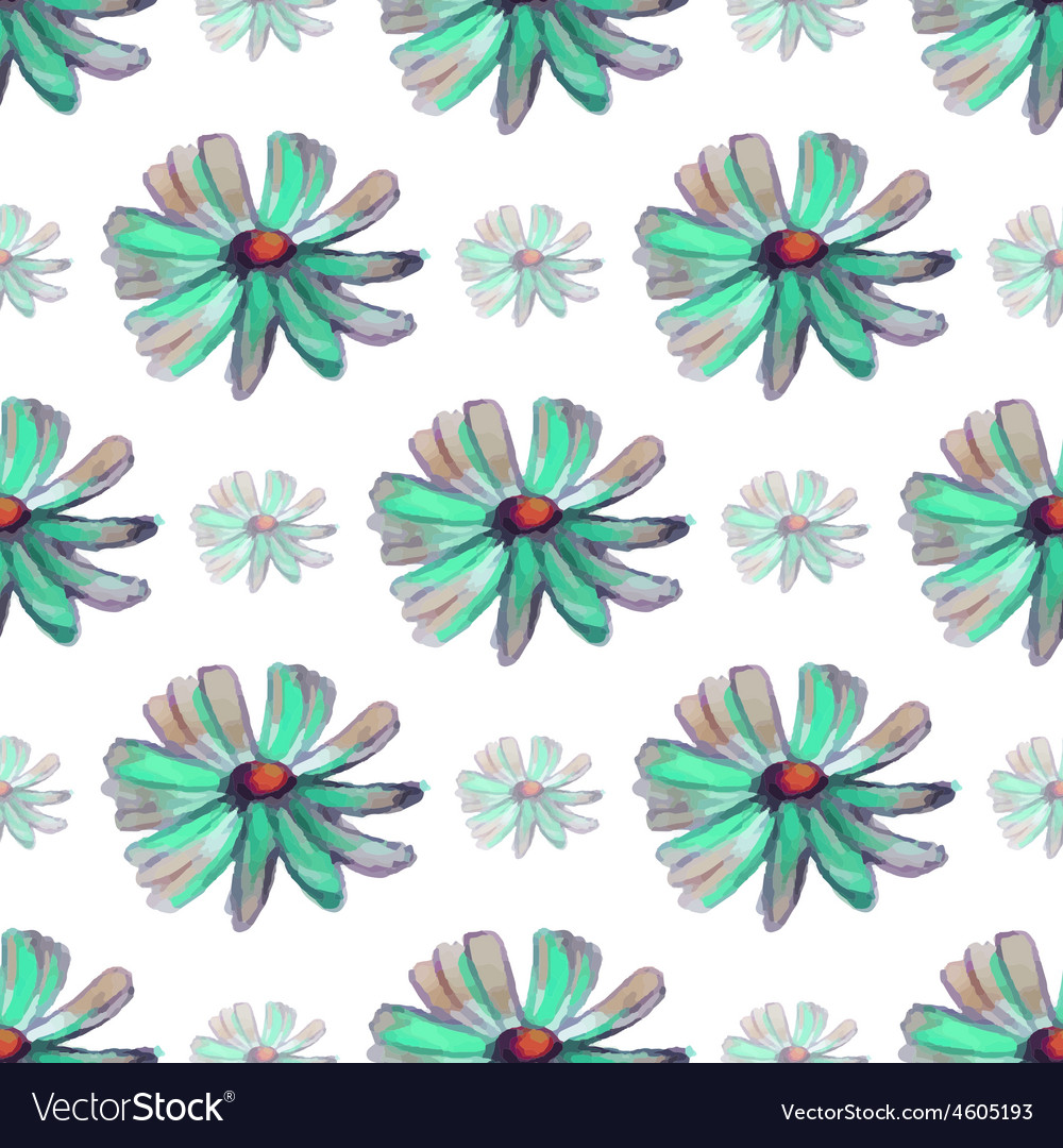 Camomilepattern2 Royalty Free Vector Image - VectorStock