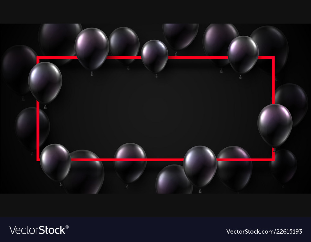 Festive background with red rectangular frame Vector Image