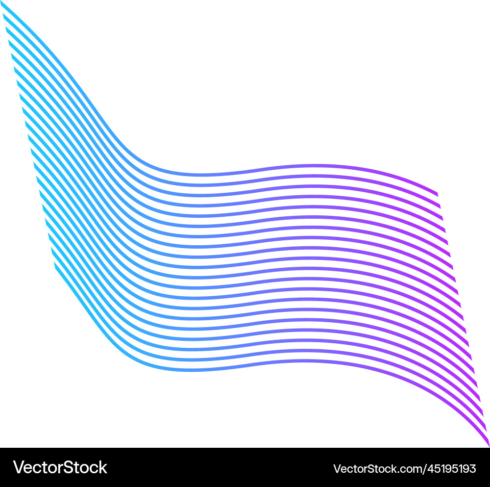Multiple blue purple gradient waves brochure Vector Image