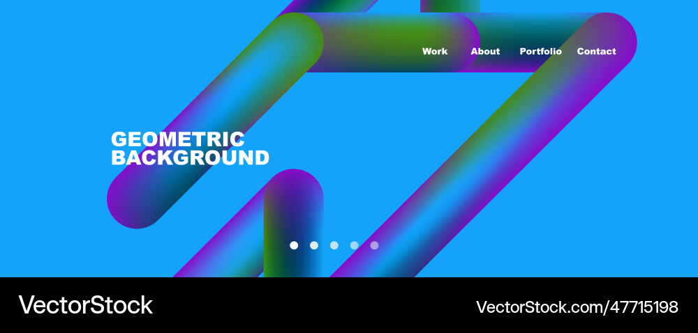 Trendy color overlapping lines abstract background