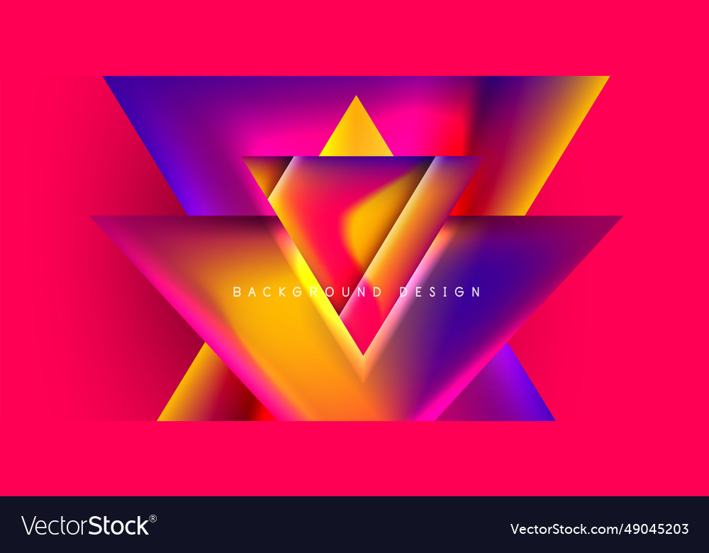 Abstract background with overlapping triangles Vector Image