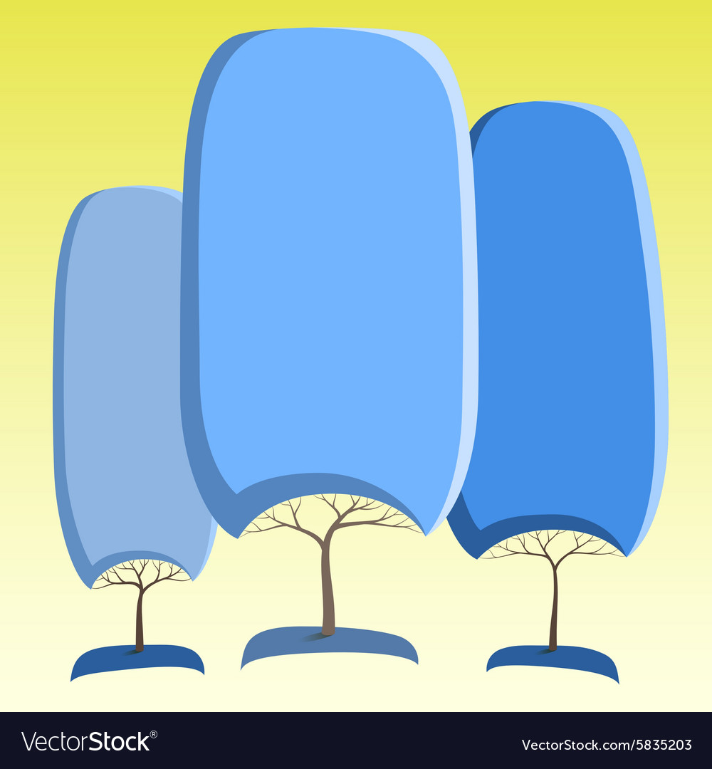 Abstract trees Royalty Free Vector Image - VectorStock