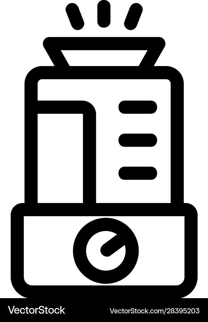 Air moisturiser icon isolated contour Royalty Free Vector