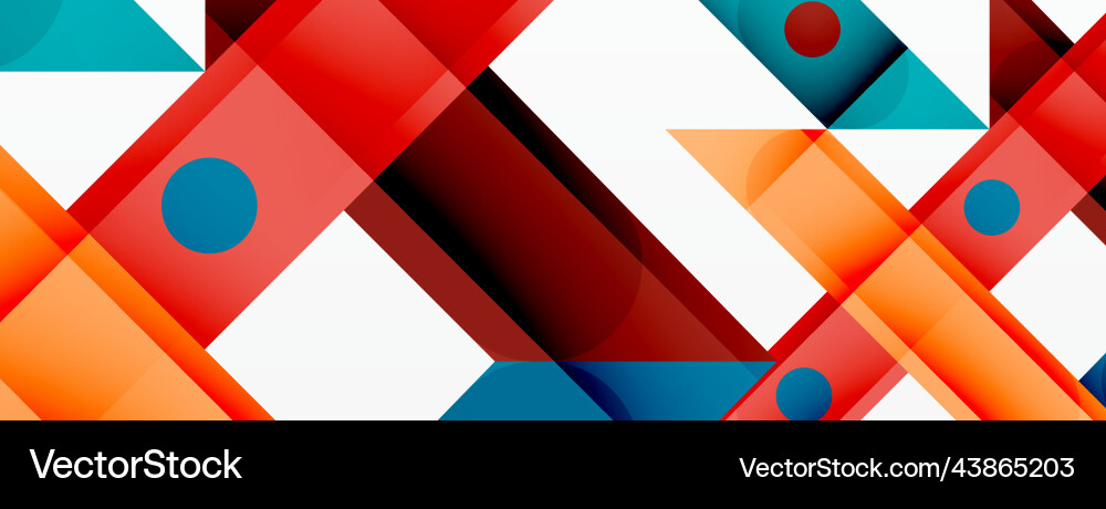 Bright colorful straight lines geometric abstract Vector Image