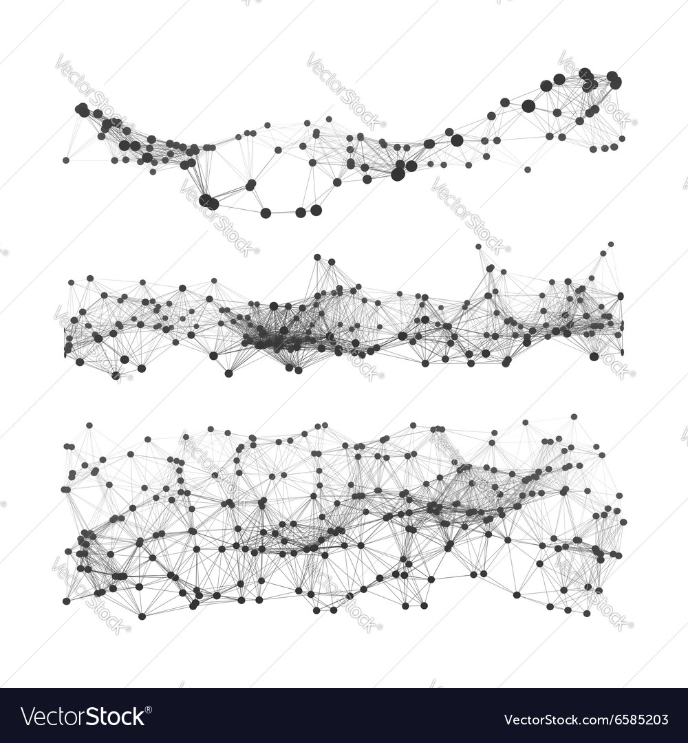 Connection Structure Wireframe Royalty Free Vector Image