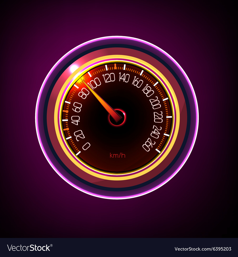 Speedometer 01 Royalty Free Vector Image - VectorStock