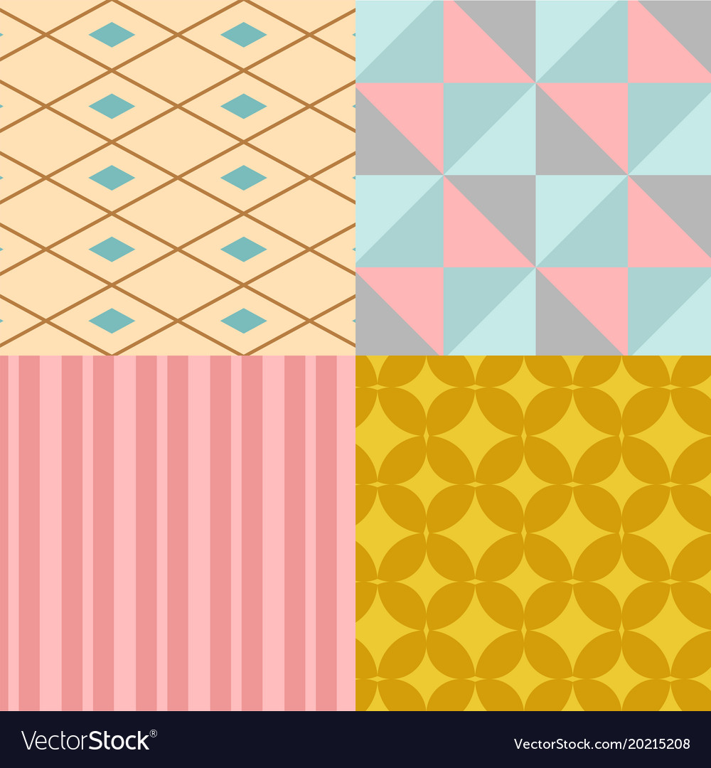 Abstract geometry square seamless pattern Vector Image