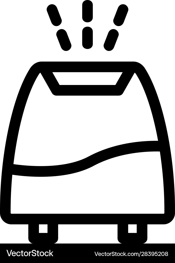Air moisturiser icon isolated contour Royalty Free Vector