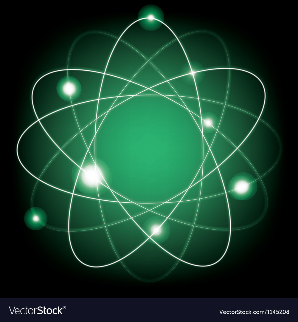 Atomic model Royalty Free Vector Image - VectorStock
