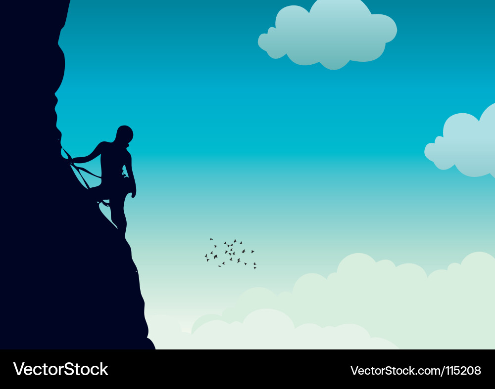 Climber Royalty Free Vector Image - VectorStock