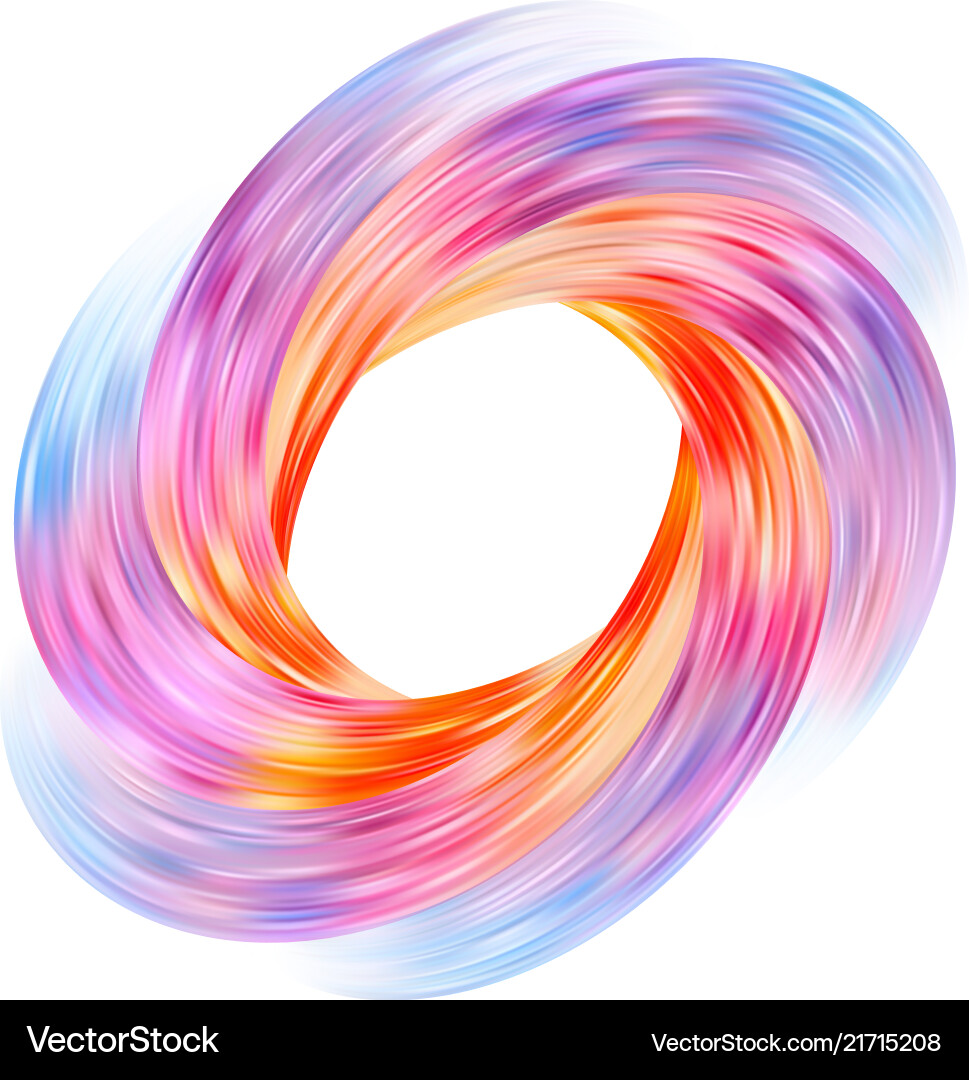 Colorful flow funnel universe brush stroke circle Vector Image