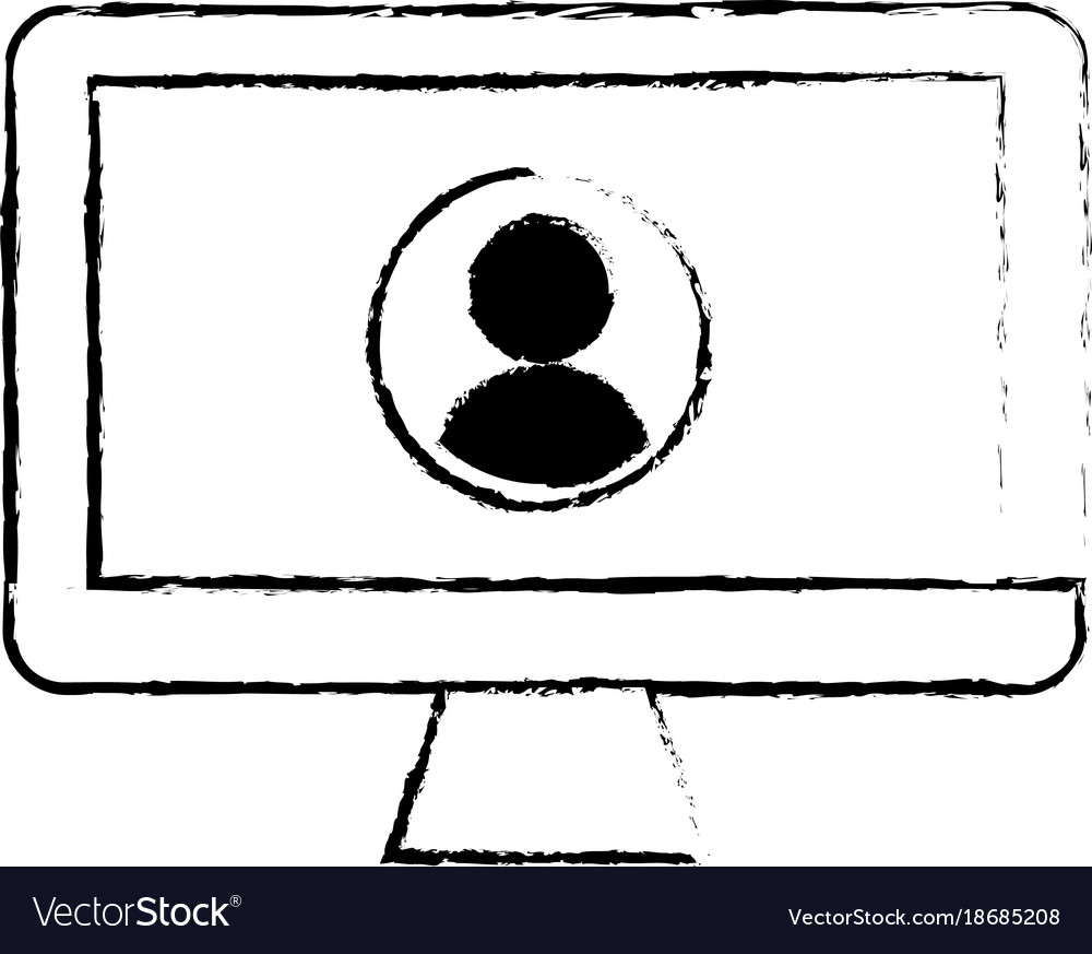 Isolated computer design Royalty Free Vector Image