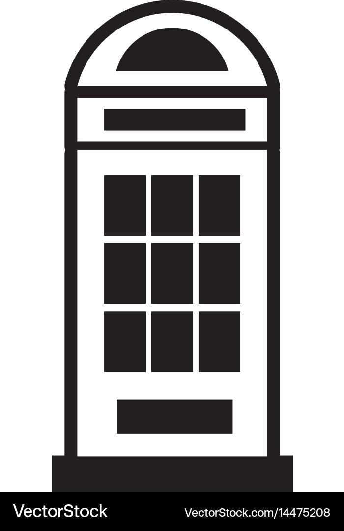 London phone cab isolated icon Royalty Free Vector Image