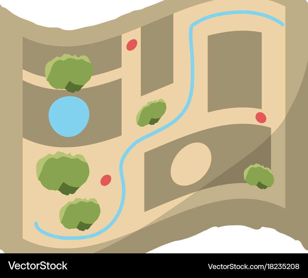 Map Royalty Free Vector Image - VectorStock