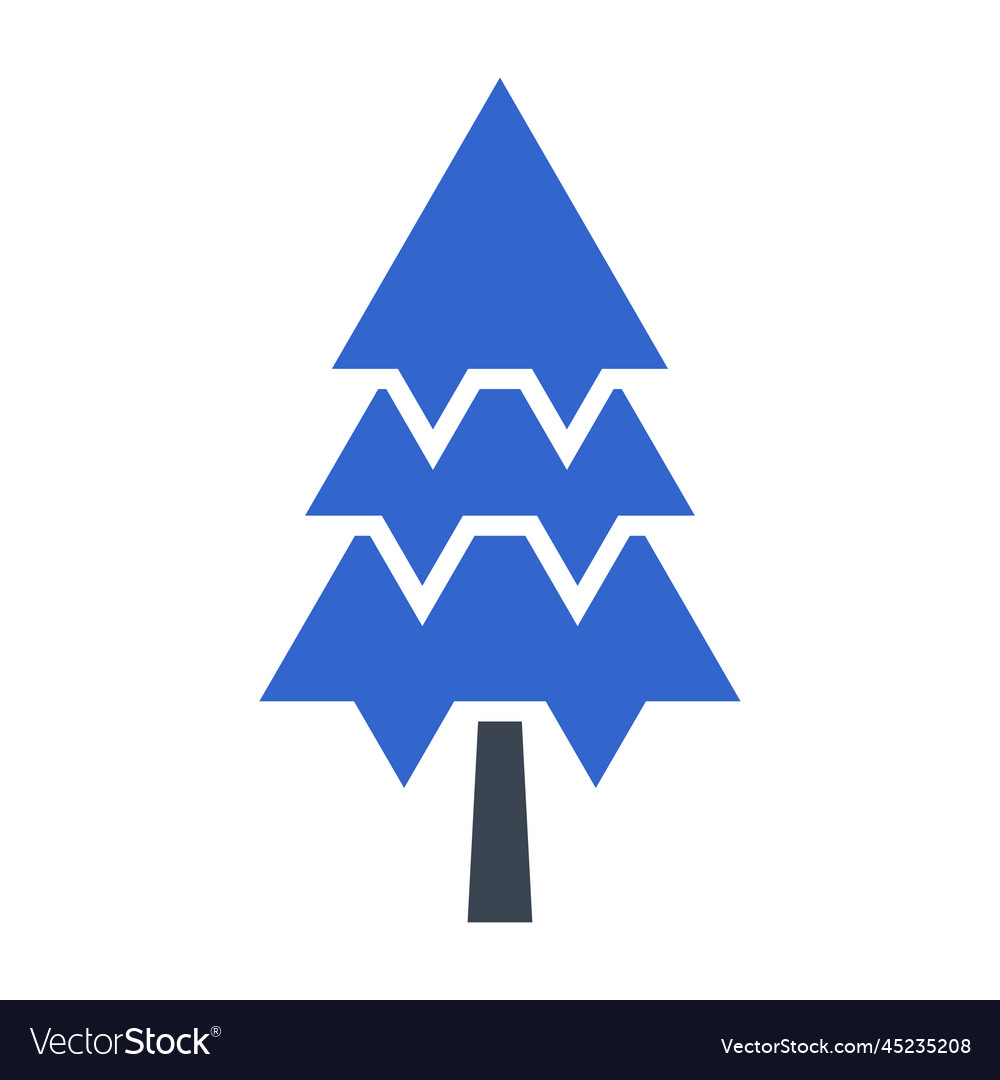 Pine tree icon Royalty Free Vector Image - VectorStock
