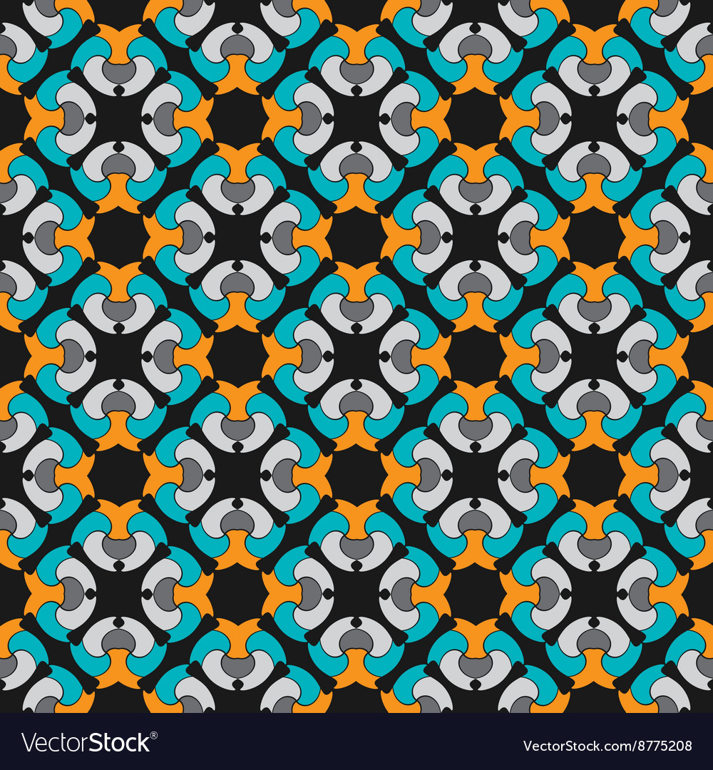 Seamless ornament pattern tile Royalty Free Vector Image