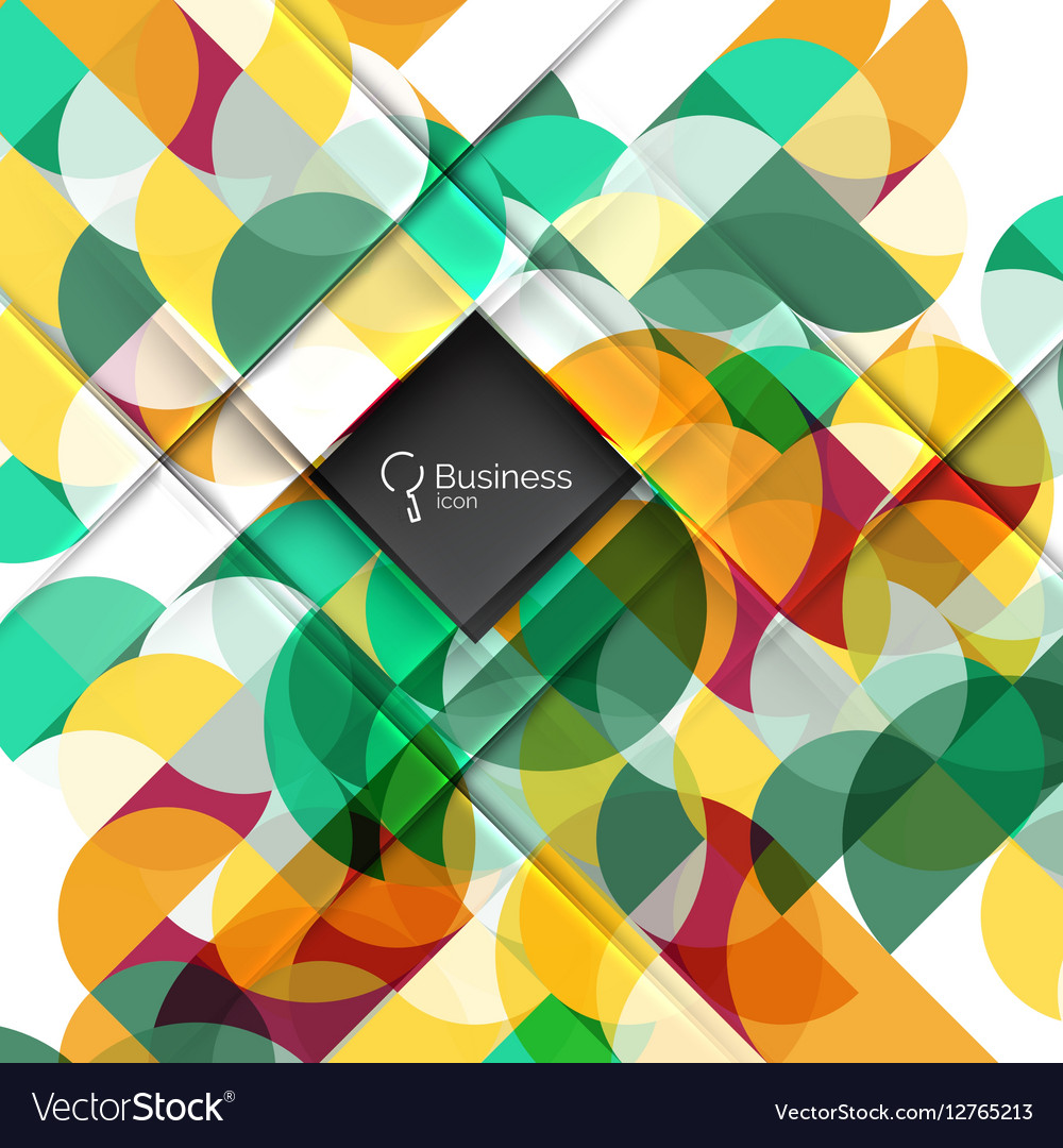 Abstract geometric composition Royalty Free Vector Image