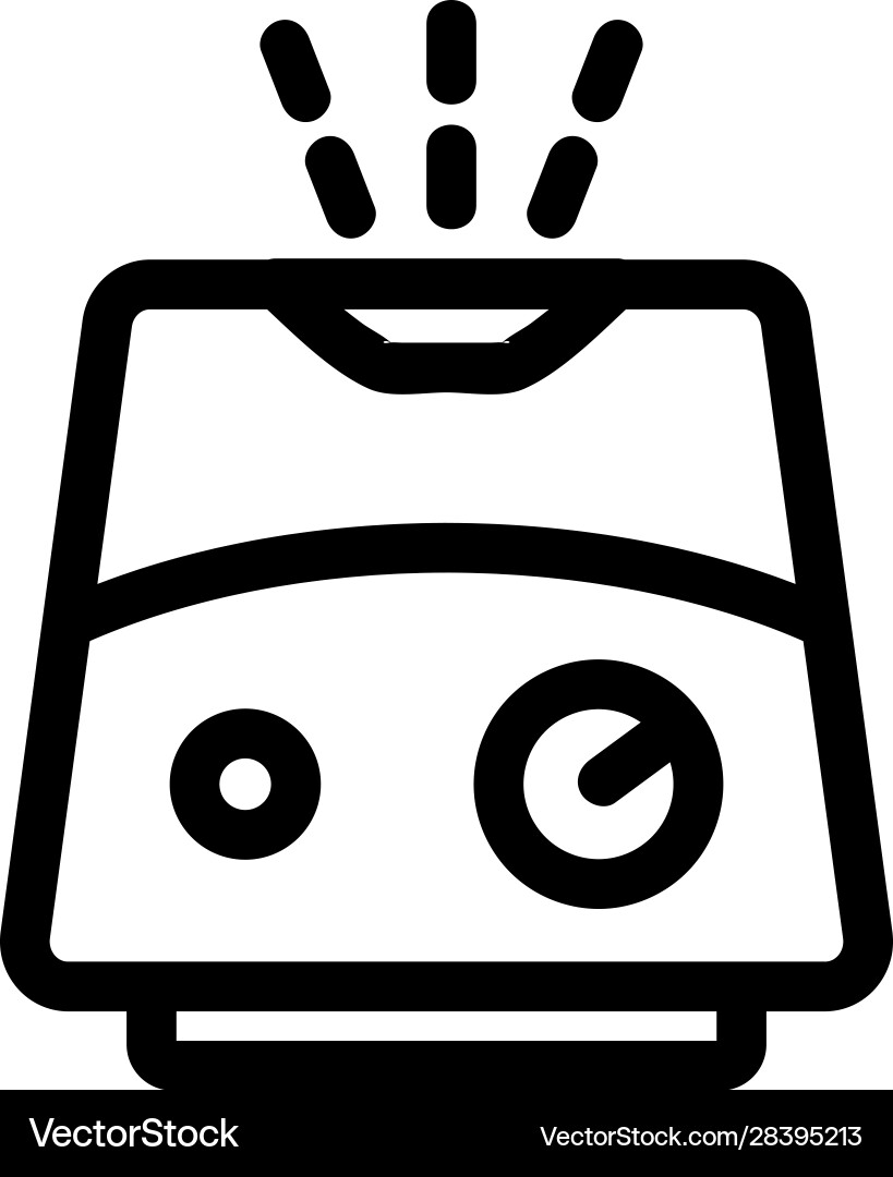 Air moisturiser icon isolated contour Royalty Free Vector