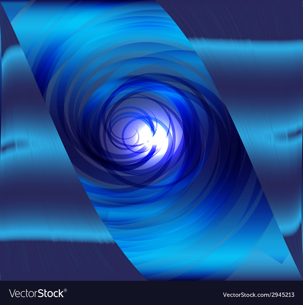 Blue spiral abstract design background Royalty Free Vector