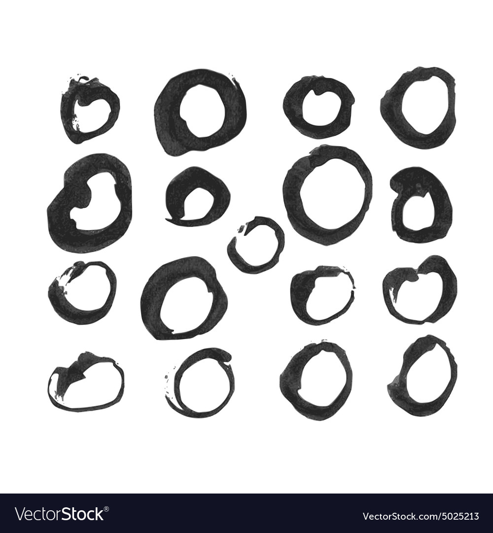 Circles set Royalty Free Vector Image - VectorStock