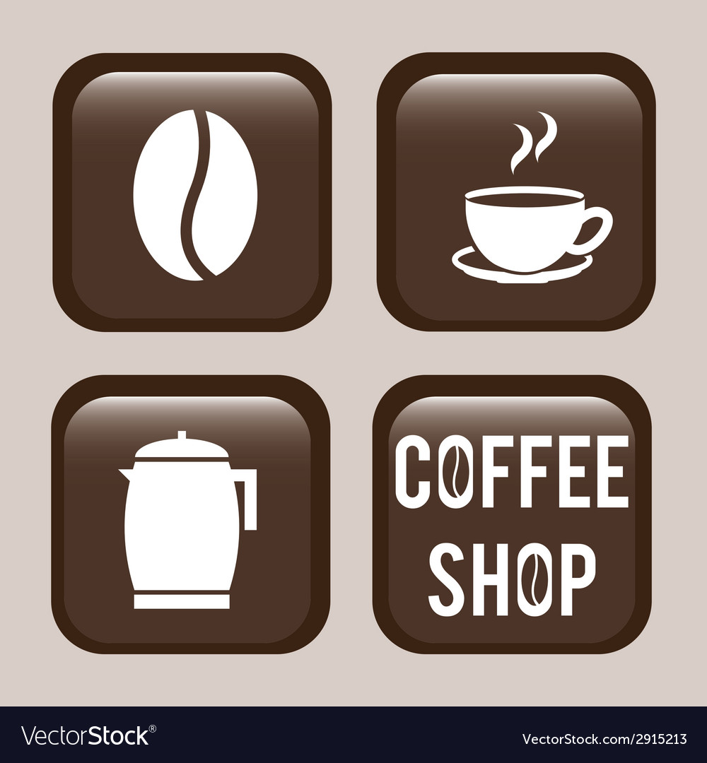 Kaffee Design Lizenzfreies Vektorbild - VectorStock