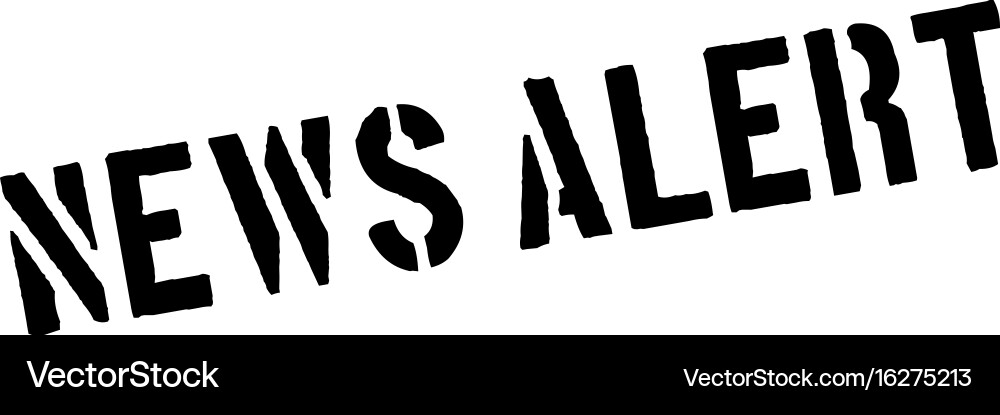 News alert rubber stamp Royalty Free Vector Image