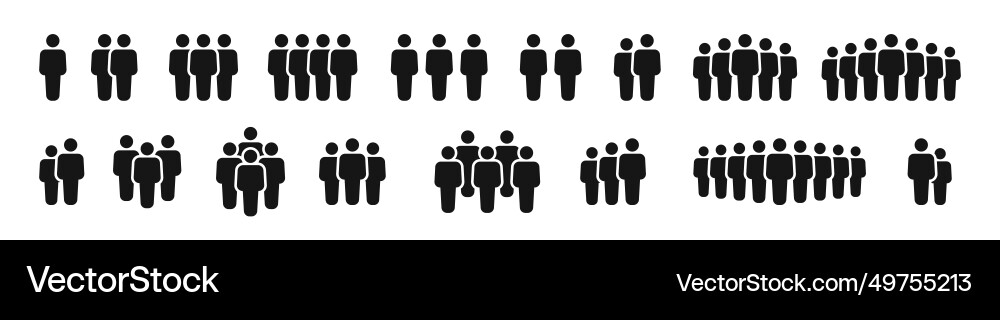 Set of people collection web icons Royalty Free Vector Image