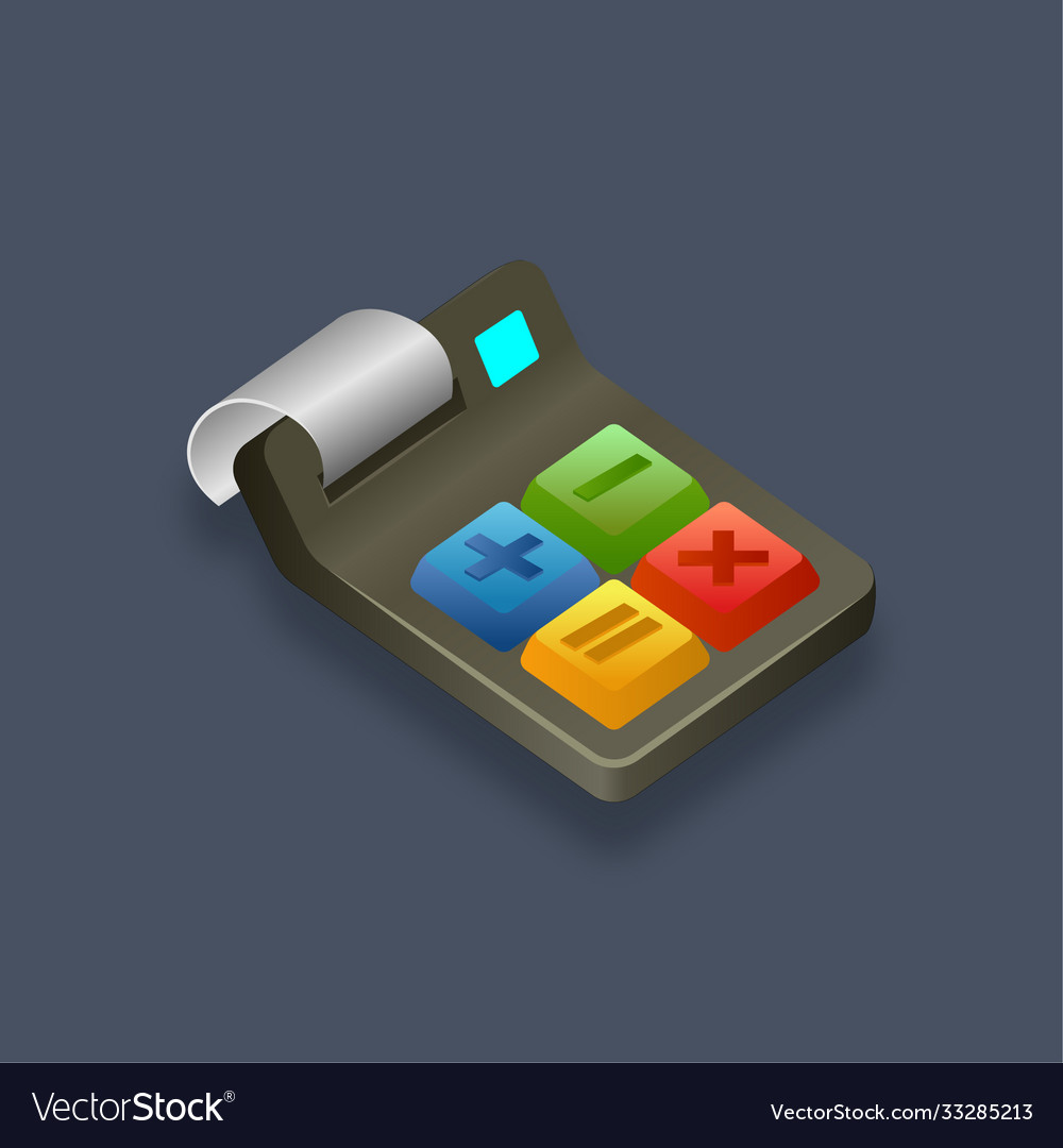 Tax machine Royalty Free Vector Image - VectorStock