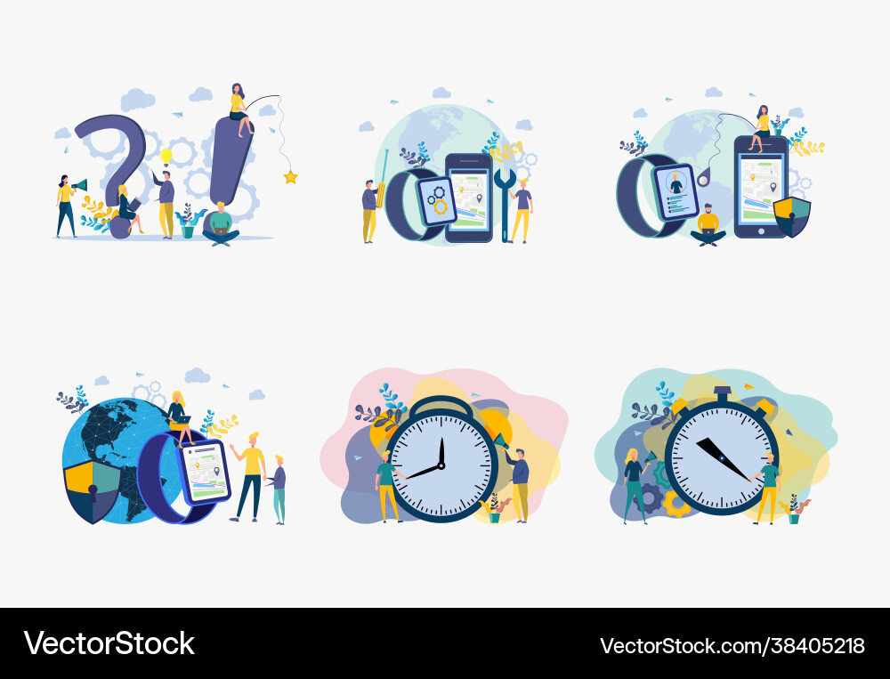 Alarm clock rings in morning work time Royalty Free Vector