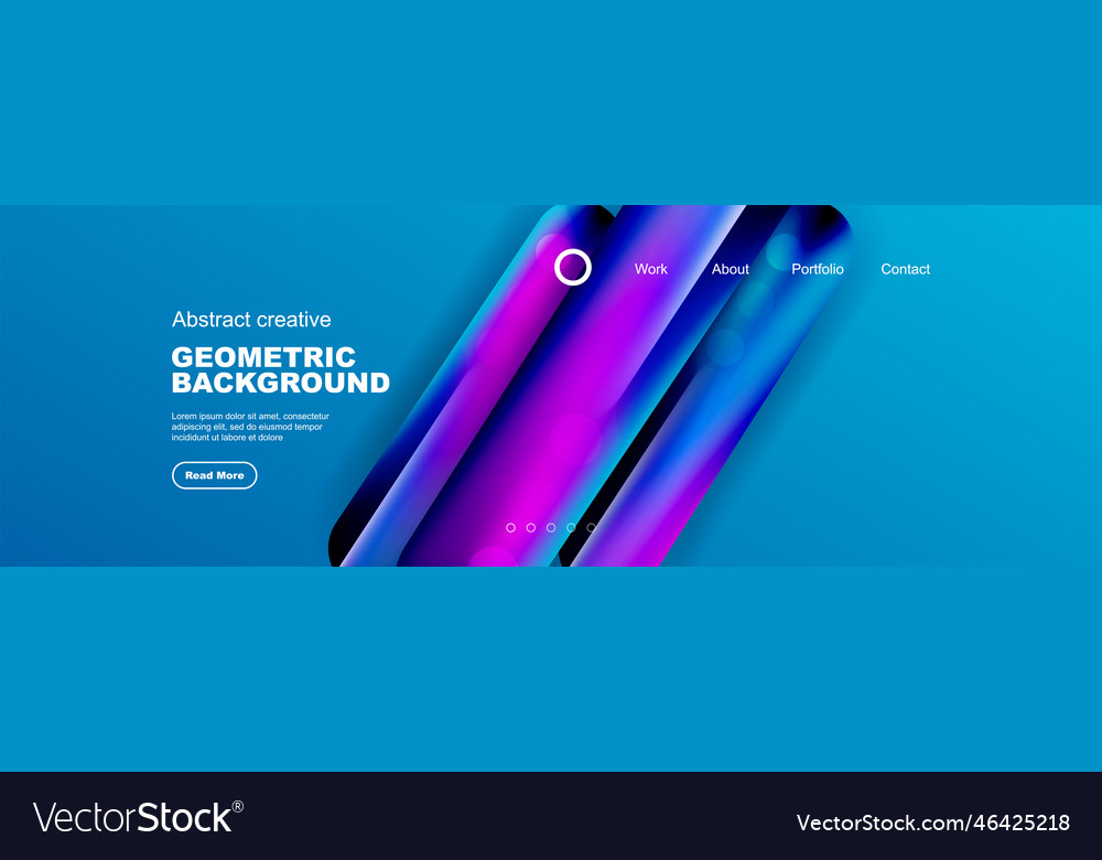 Bright glossy overlapping geometric shapes Vector Image