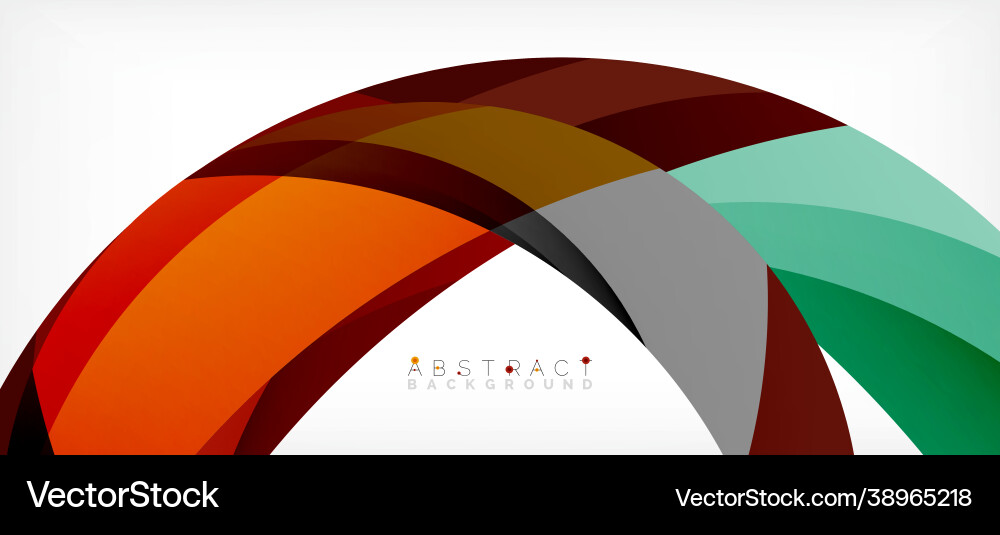 Color circle shapes minimal geometric background Vector Image