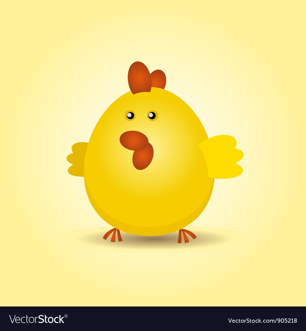 Easter chicken Royalty Free Vector Image - VectorStock